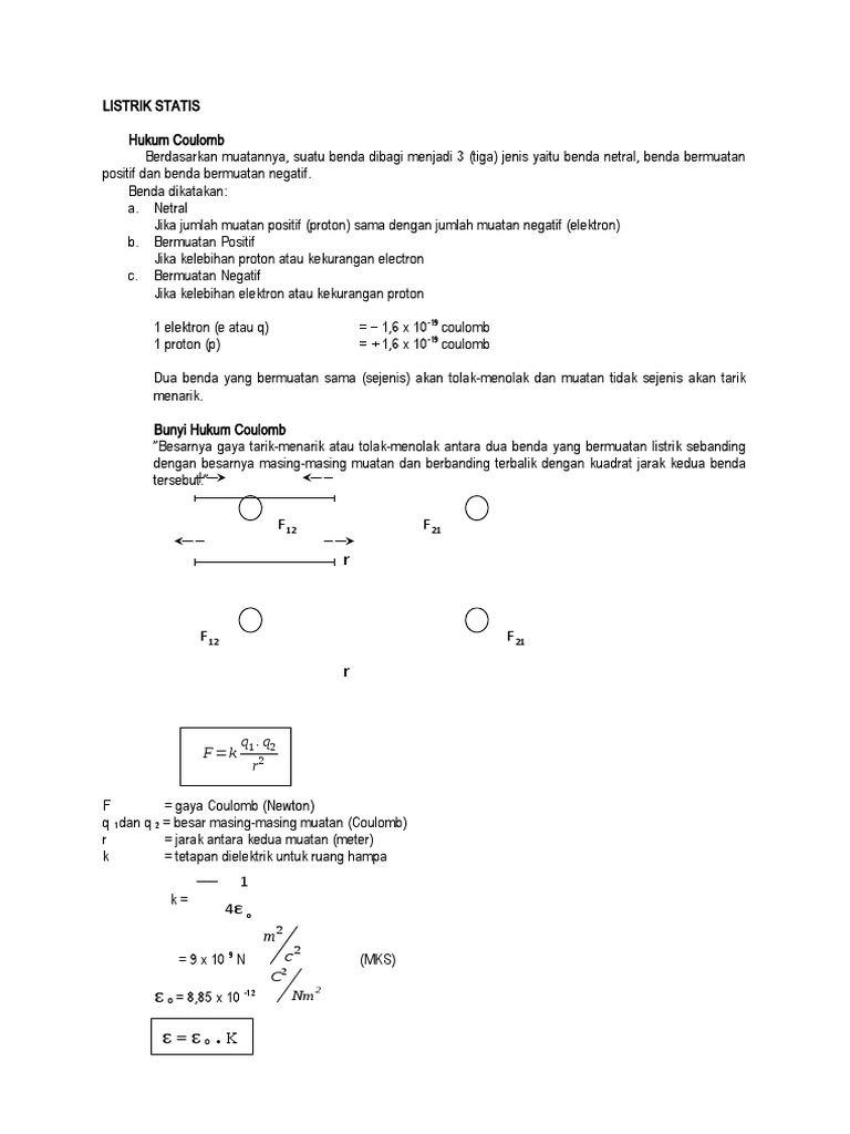 Bab 2 - Gaya Coulomb | PDF