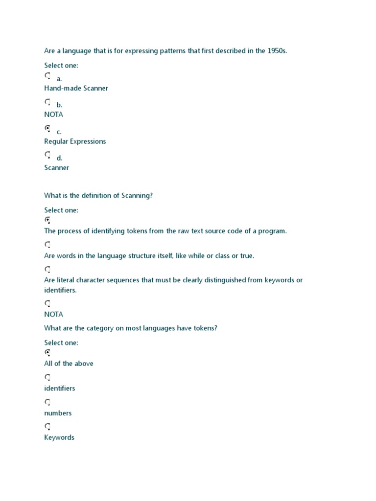 CS6207: Parsing and Lexical Analysis | PDF | Parsing | Linguistics