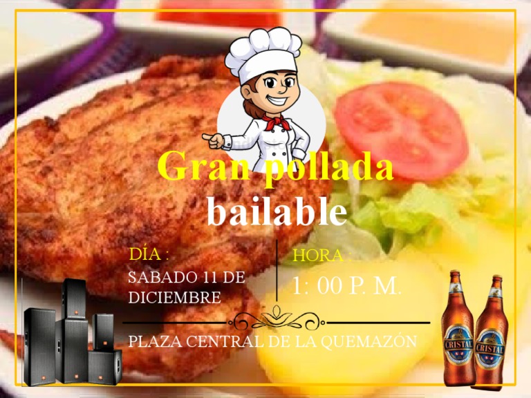 Gran pollada bailable - diseño | PDF