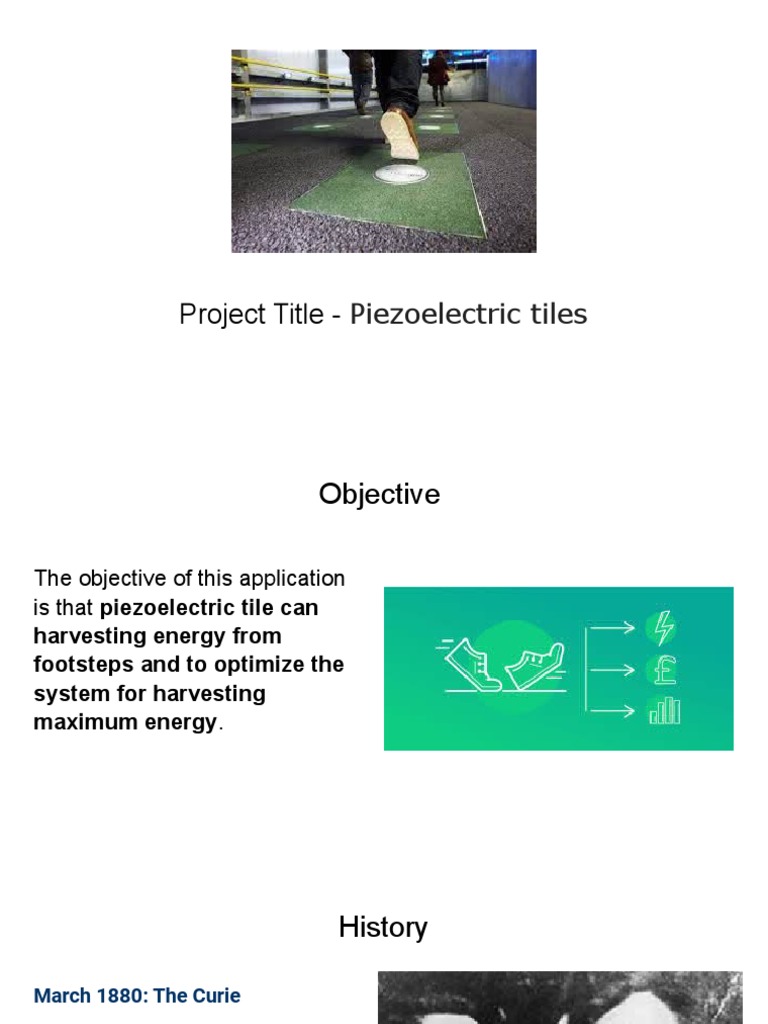 Piezoelectric Tiles for Energy Harvesting | PDF