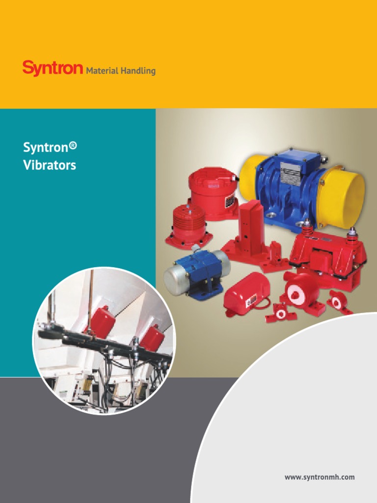 Syntron Vibrators | PDF | Mains Electricity | Screw