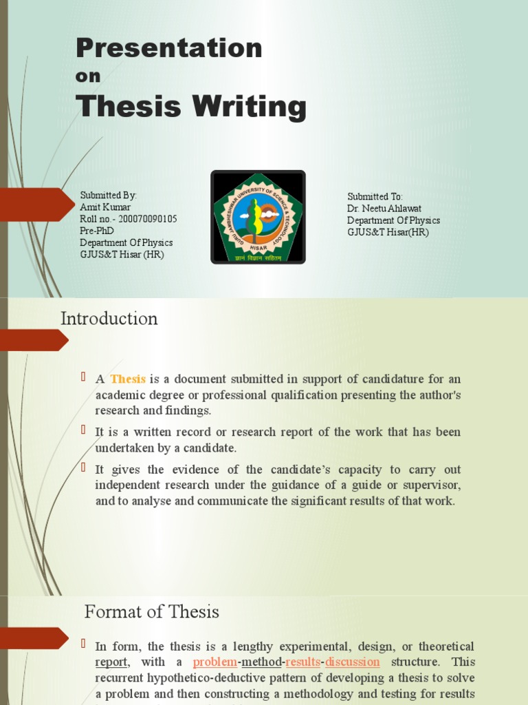 Thesis Writing | PDF | Thesis | Theory