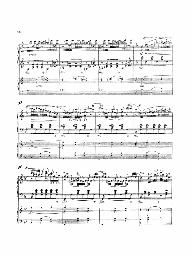 Moscheles - Piano Concerto Op 58 G Minor - Part 2 - 2 Piano's | PDF