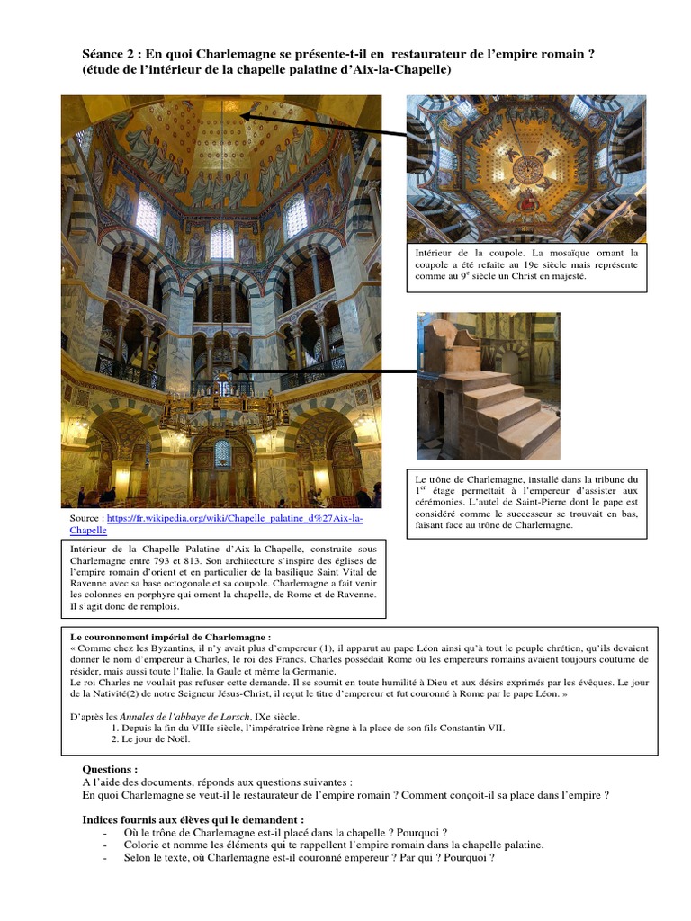 Fiche Élèves AIX | PDF | Charlemagne