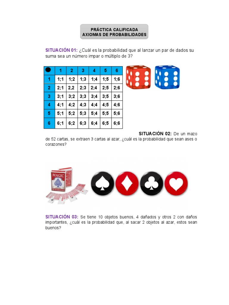 Probabilidades en Juegos y Selecciones | PDF