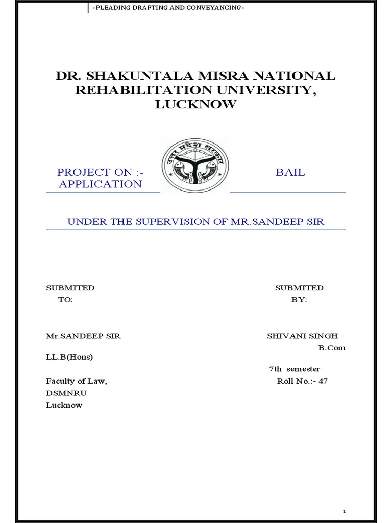 6-Bail Anticipatory Bails - Sri M Sreenu | PDF | Bail | Criminal Procedure In South Africa