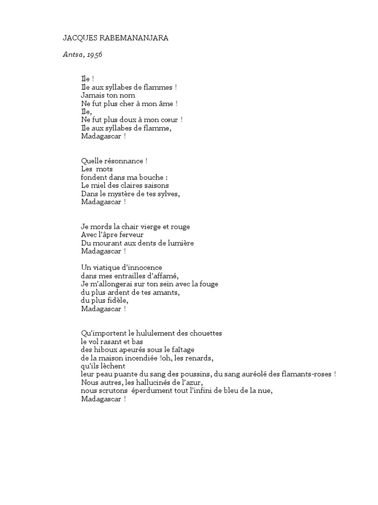 Jacques Rabemananjara Antsa 1956 | PDF | Religion et spiritualité