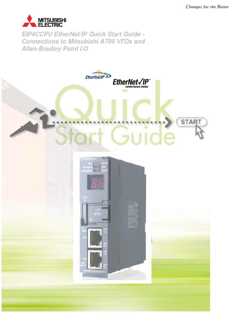 EIP4CCPU EthernetIP Quick Start Guide | PDF | Input/Output | Parameter (Computer Programming)