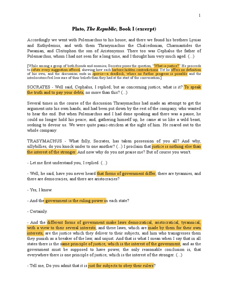 Plato - The Republic | PDF