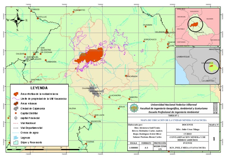 Mapa de Ubicación de La Um Yanacocha | PDF
