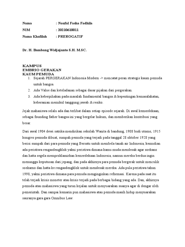 Naufal Fasha Fadhila - Prerogatif - Tugas Resume Mataf | PDF | Ilmu Sosial | Sains & Matematika