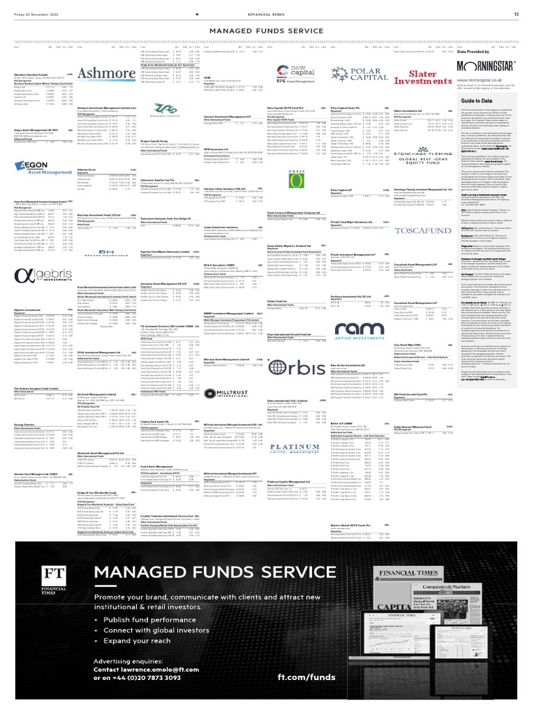 Slater Investments: Managed Funds Service | PDF | Investment Fund ...