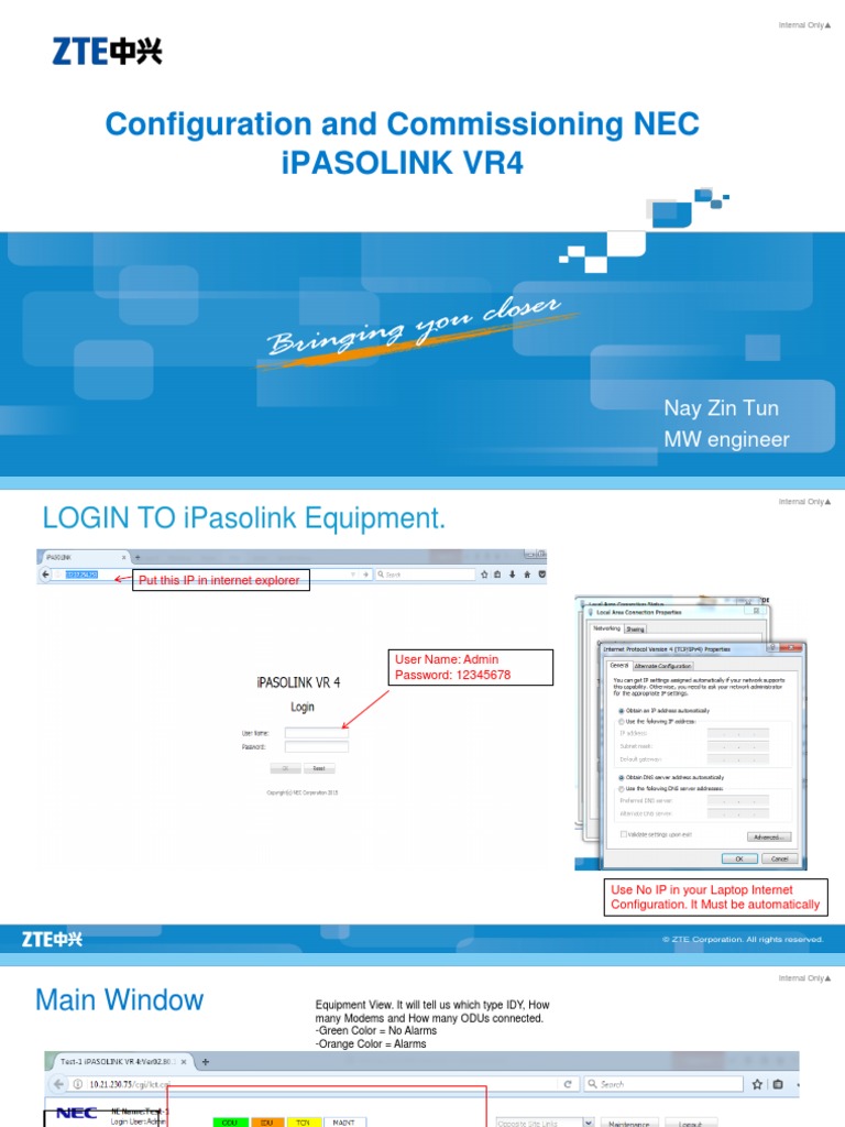 NEC IPASOLINK VR4 Configuration Guide - KSGM Project | PDF | File Transfer Protocol | Ip Address