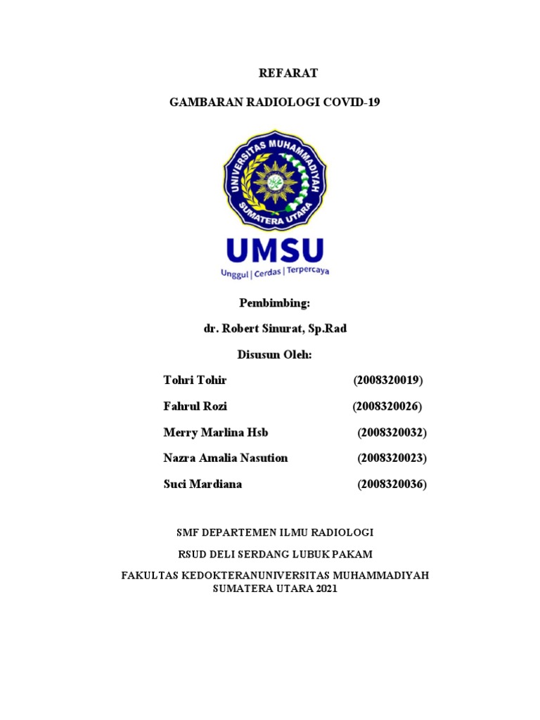 Gambaran Radiologi COVID-19 oleh dr. Sinurat | PDF