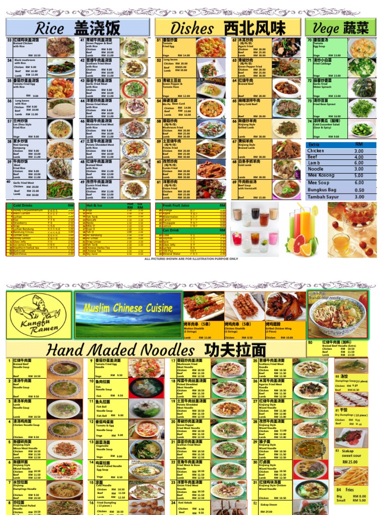 New Menu Mee Tarik | PDF | Lamb And Mutton | Cooking