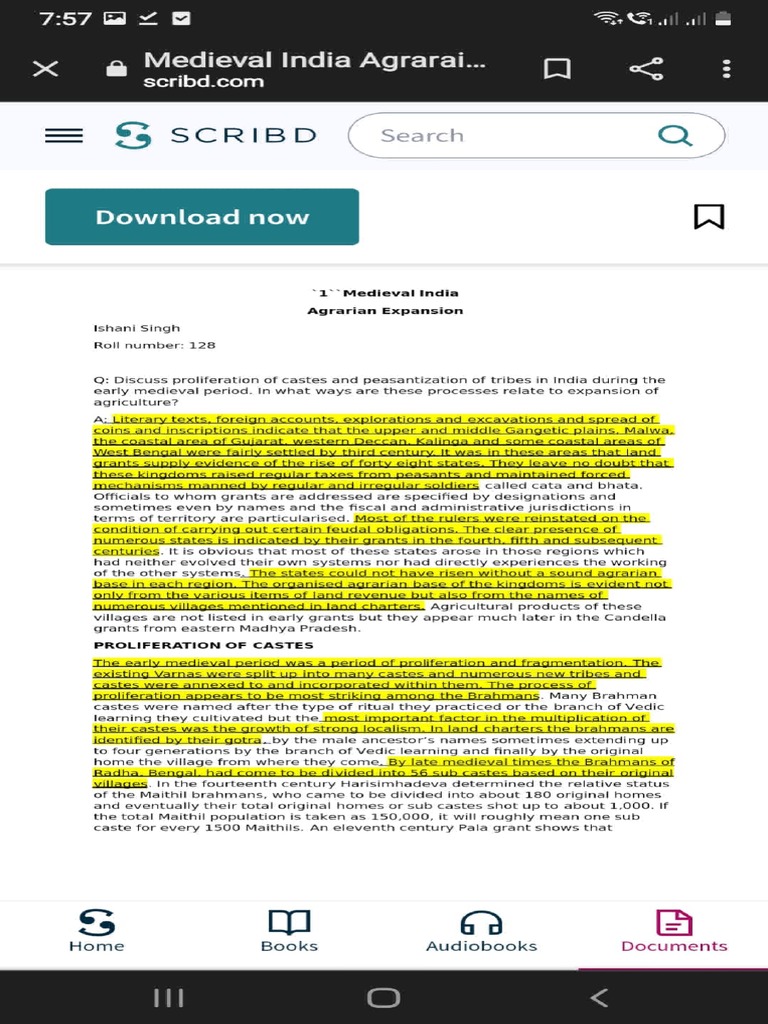 Caste and Peasantisation | PDF | Peasant | Agriculture