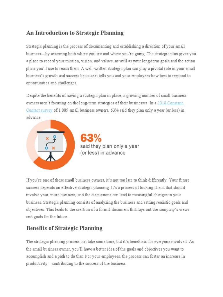 An Introduction To Strategic Planning: 2018 Constant Contact Survey ...