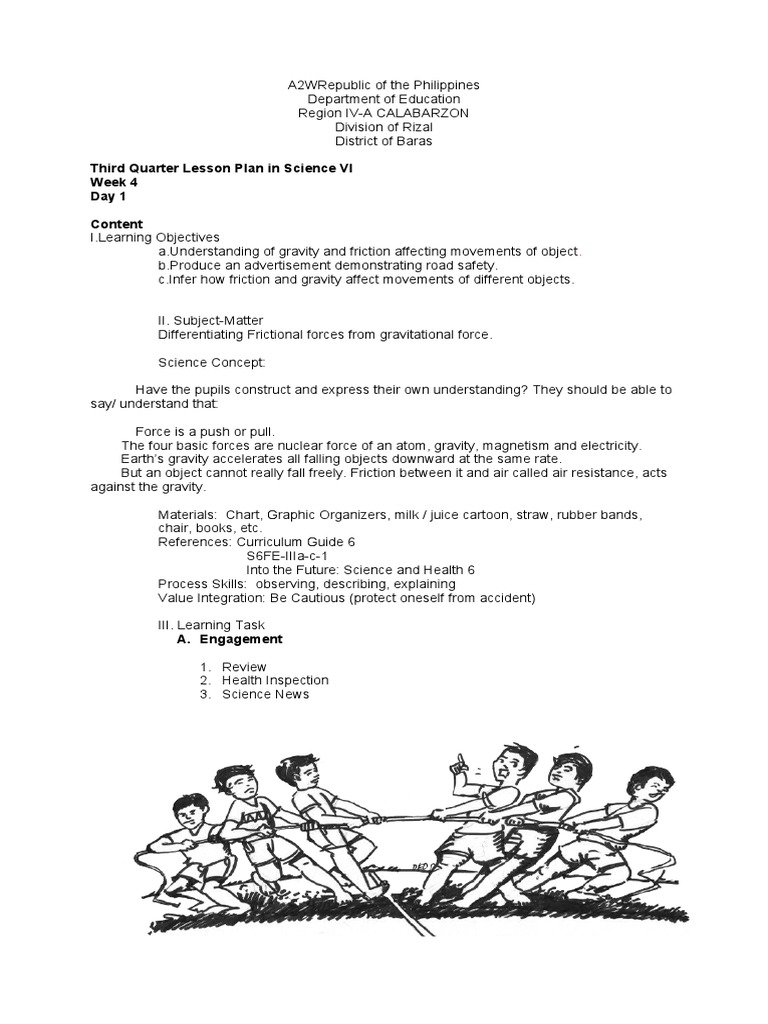 Lesson Plan Science | PDF | Force | Gravity