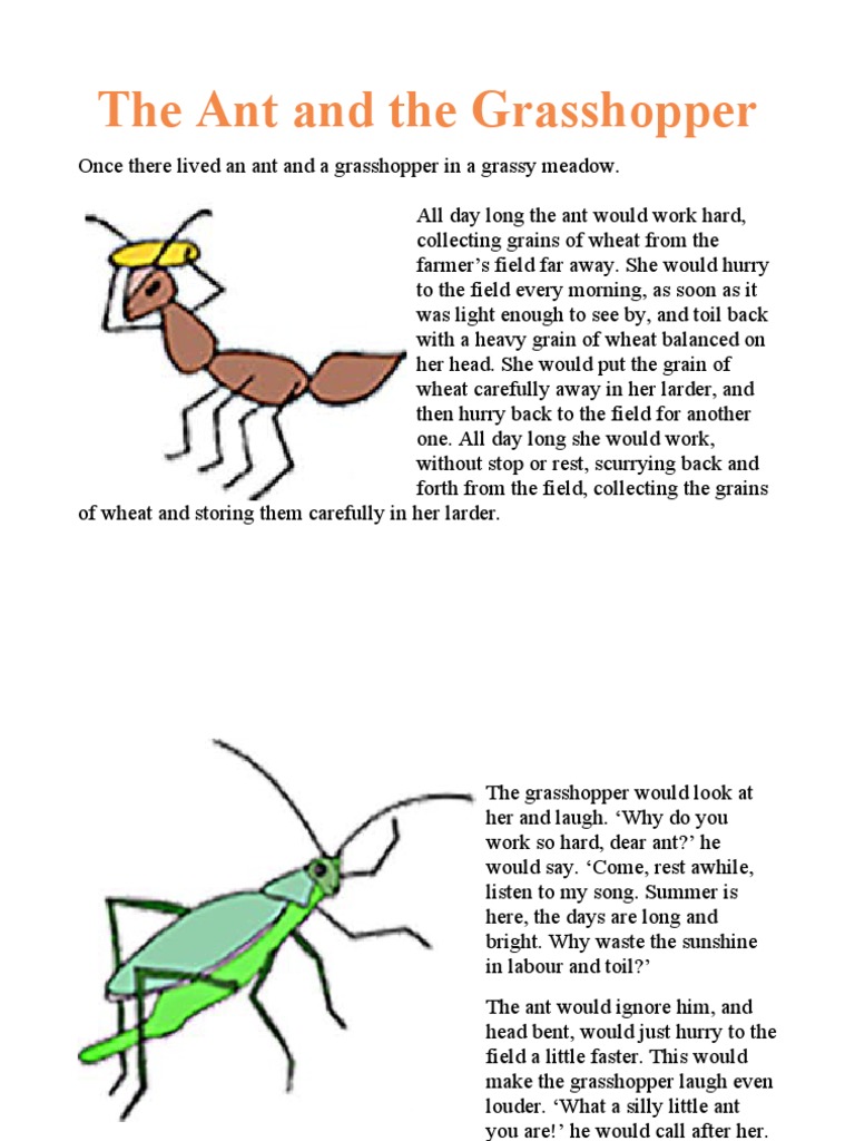 The Ant and The Grasshopper | PDF