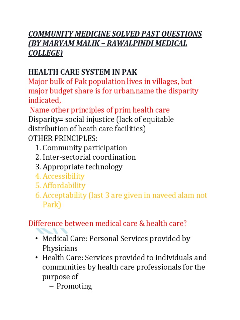 Health Care System in Pakistan . | PDF | Health Care | Health Sciences