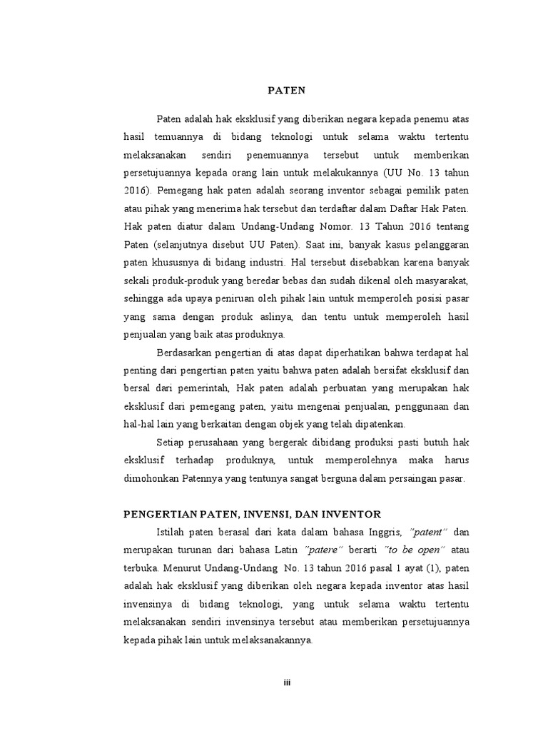 Paten | PDF | Hukum | Komputer