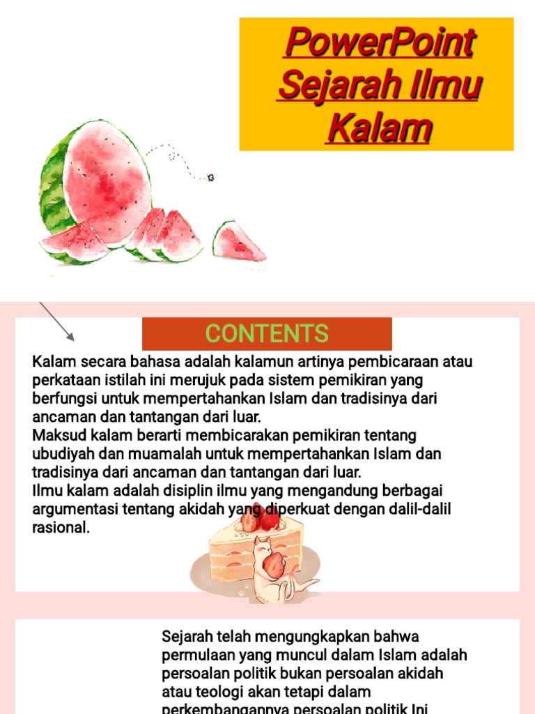 PowerPoint Sejarah Ilmu Kalam | PDF