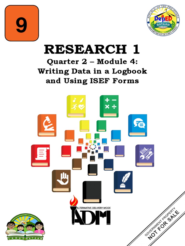 Research-1 JHS Q2 Mod4 Data Logbook and ISEF Forms | PDF ...