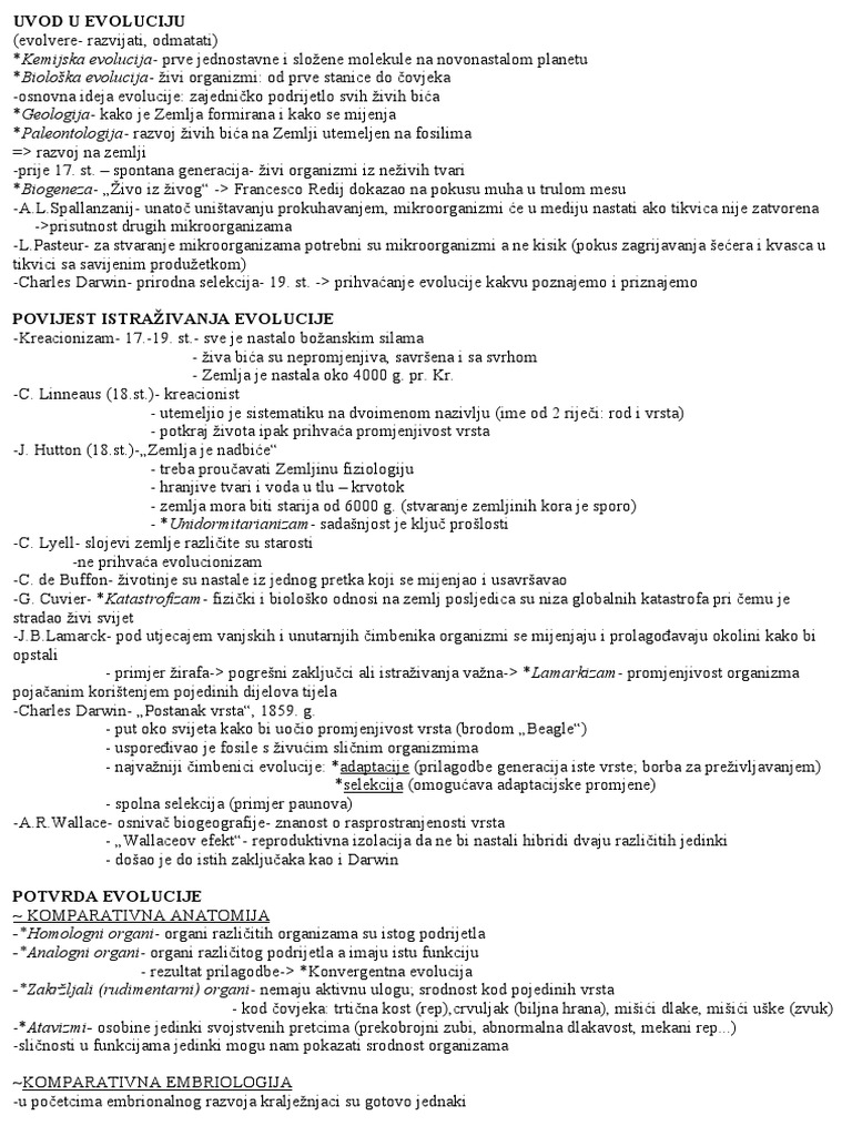 Evolucija | PDF