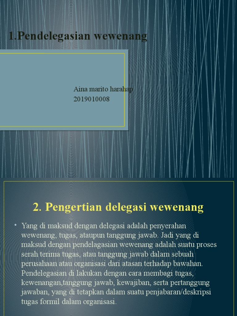 Delegasi Wewenang | PDF