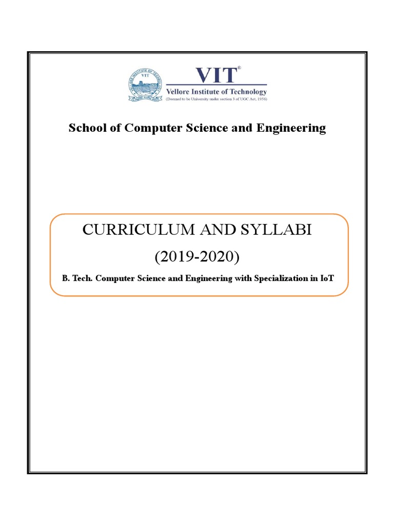 B.Tech (CSE) - IoT 2019 2020 | PDF | Computer Network | Java (Programming Language)