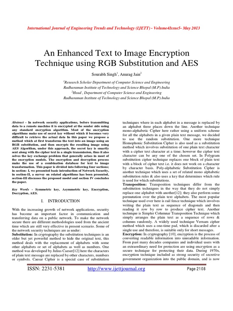 Ijett V4i5p155 | Download Free PDF | Key (Cryptography) | Cryptography