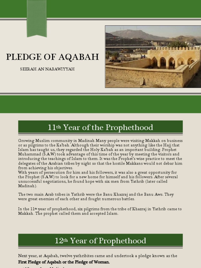 Pledge of Aqabah: Seerah An Nabawiyyah | PDF | Muhammad | Medina