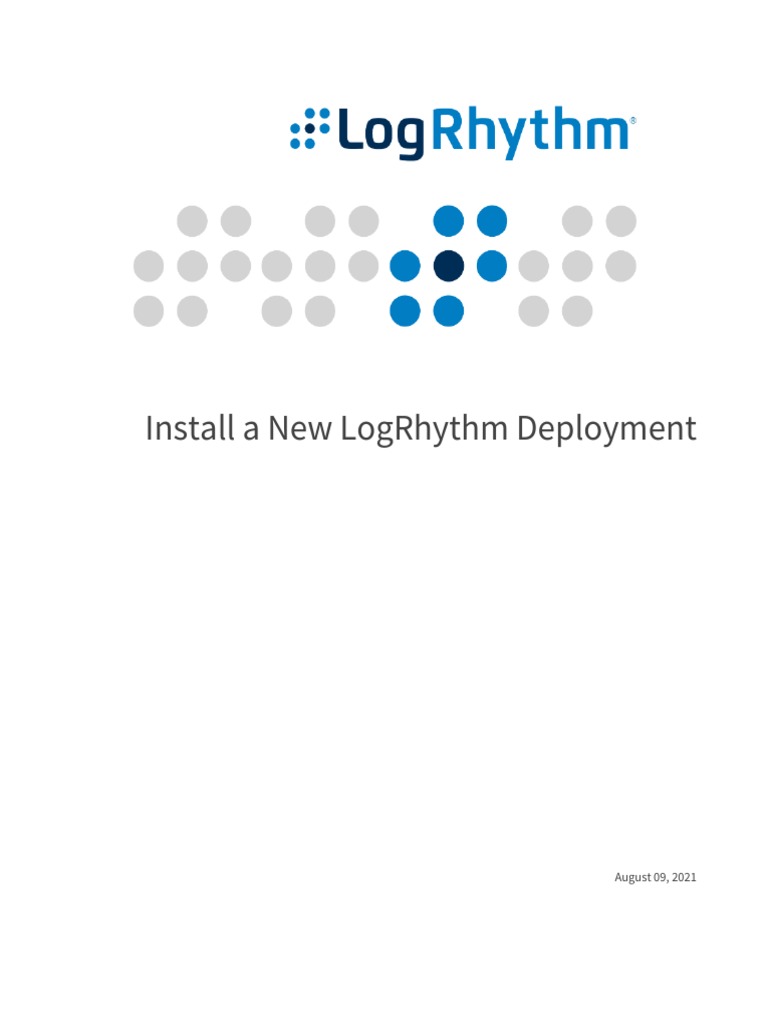 LogRhythm Software Install Guide 7.8.0 RevA | PDF | Installation (Computer Programs) | Microsoft ...