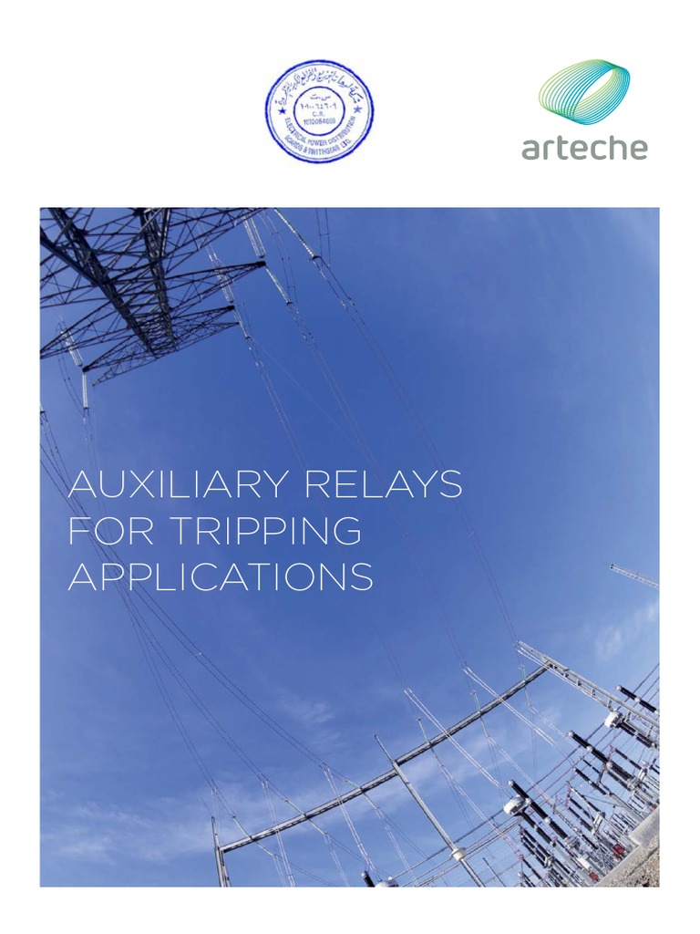 9.07 ARTECHE - CT - TRIPPING-RELAYS - EN With STAMP | PDF | Relay ...