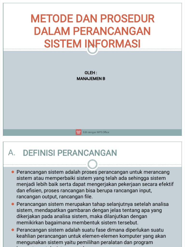Metode Perancangan Sistem Informasi | PDF | Seni | Komputer