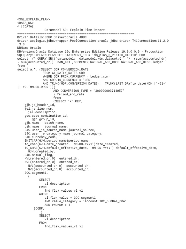 Explain Plan | PDF | Database Index | Data