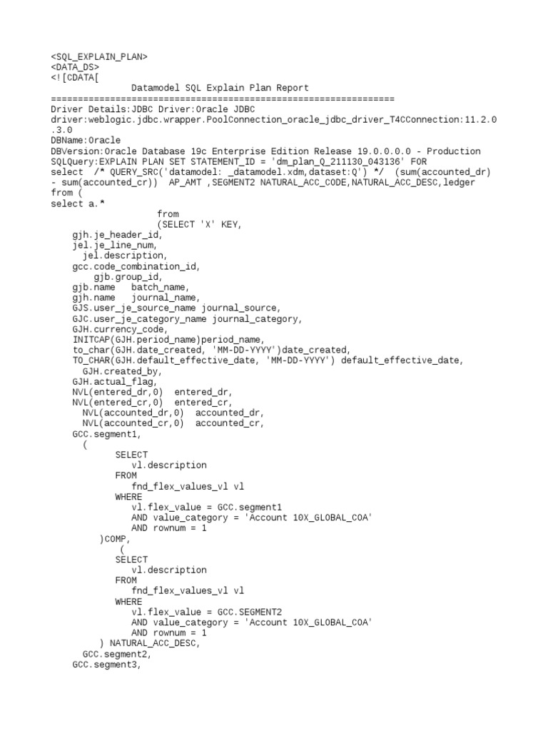 Explain Plan Pdf Database Index Data