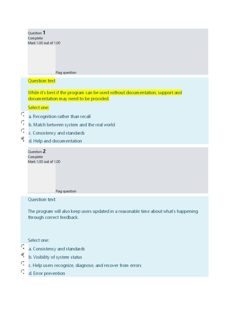 Assessment of Human-Computer Interaction Principles | PDF | Usability | Human–Computer Interaction