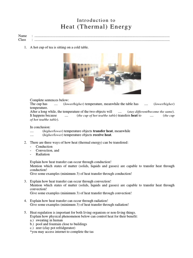 2020-2021 Heat and Heat Transfer | PDF