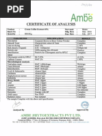 COA and MSDS DM Water | PDF | Safety | Chemistry