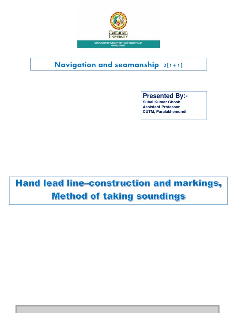 Sounding Techniques in Navigation | PDF | Metrology | Applied And ...