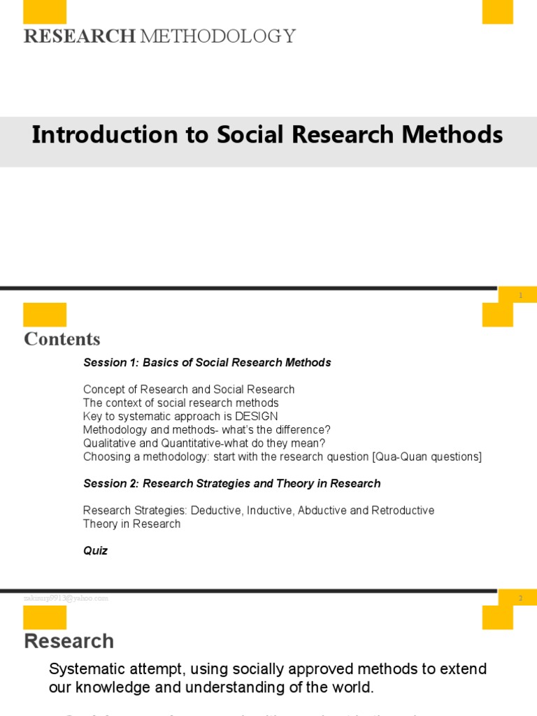 Basics of Social Research Methods Section 1-12-03 2021 | PDF ...