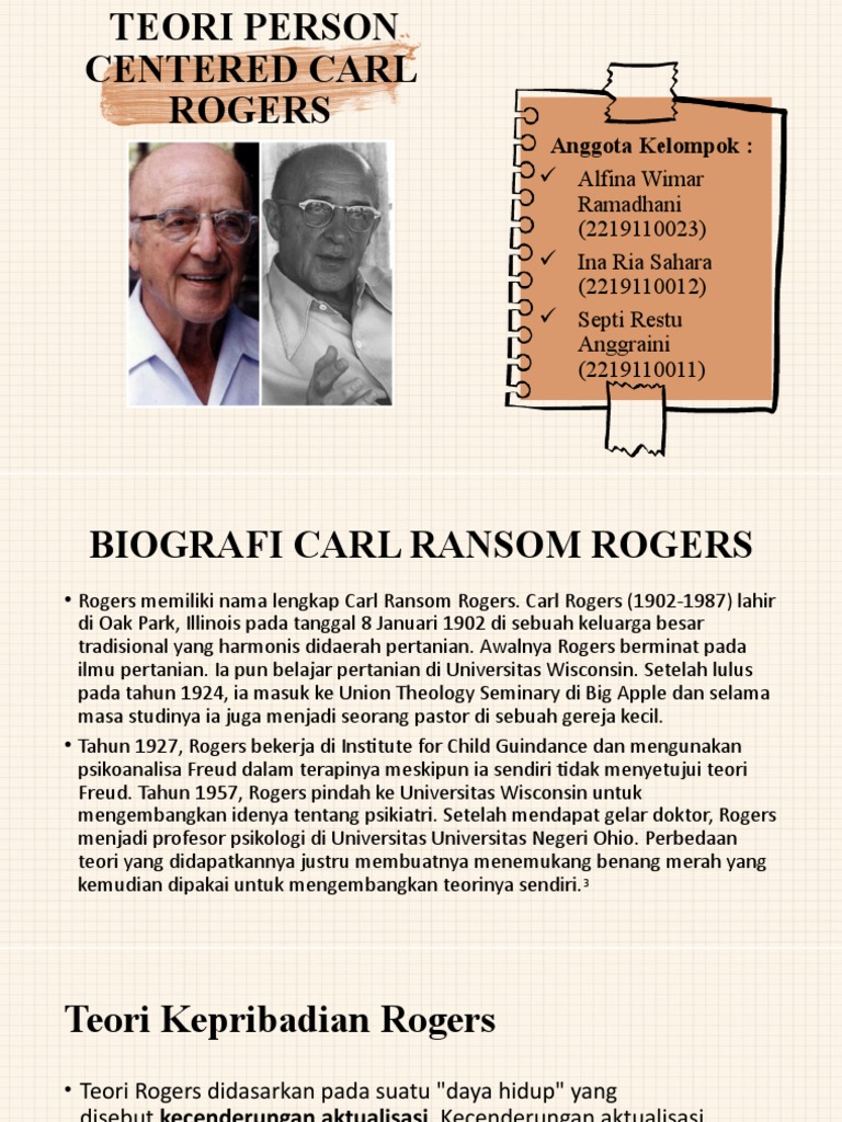 Teori Person Centered Carl Rogers | PDF