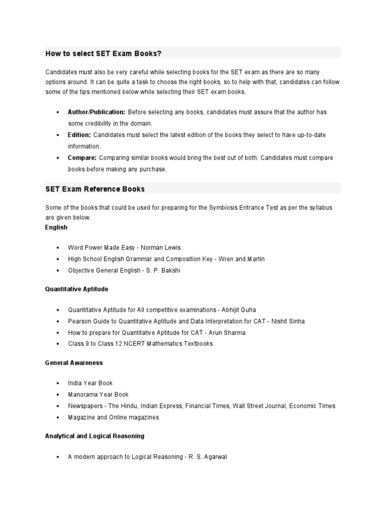 How To Select SET Exam Books? | PDF | Function (Mathematics) | Chemistry