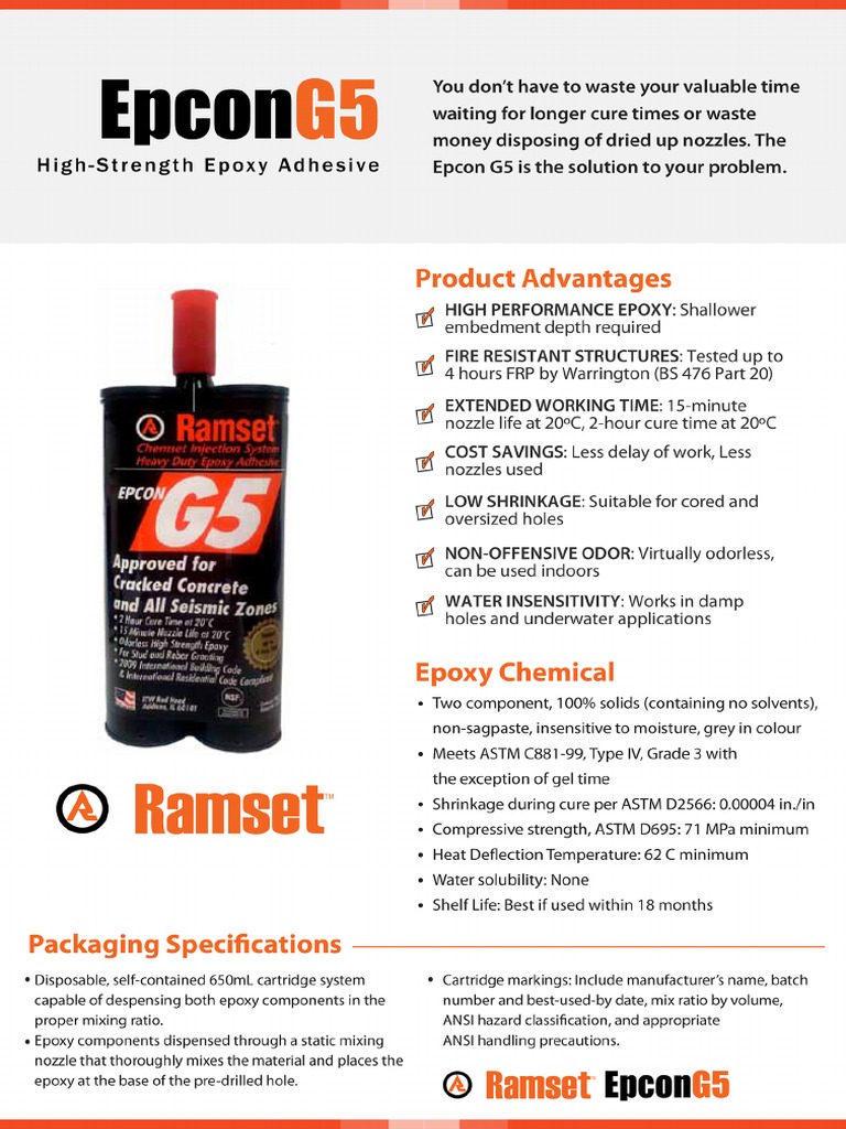 Ramset Epcon G5 | PDF