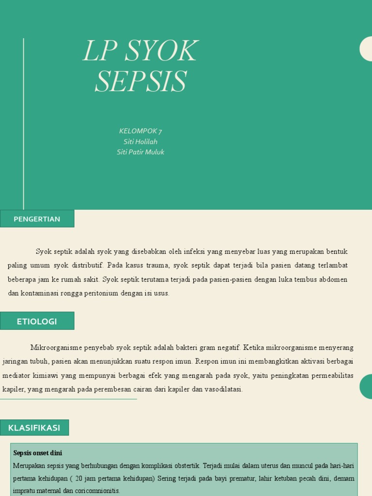 LP Syok Sepsis | PDF | Pengembangan Diri
