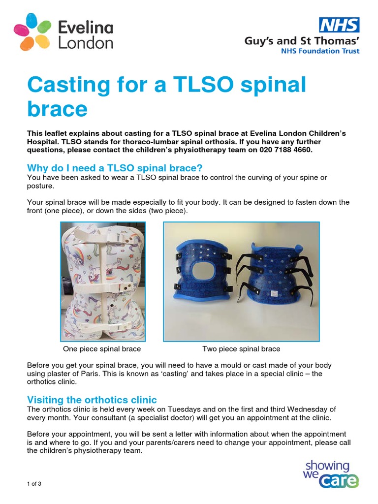 Casting For A TLSO Spinal Brace | PDF | National Health Service | Medicine