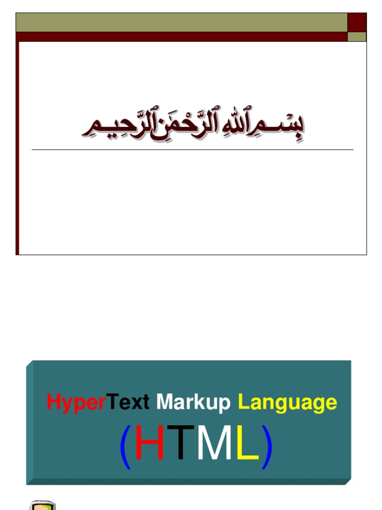 Lec HTML | PDF | Html Element | Html