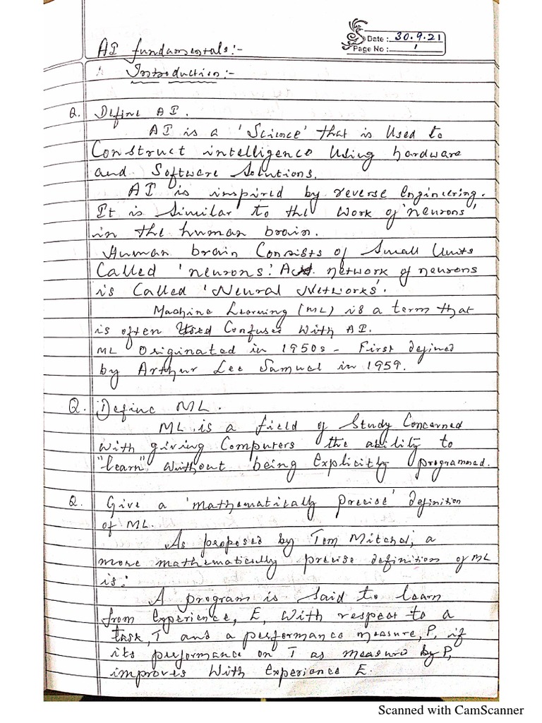 Ai Unit 1 Notes | PDF