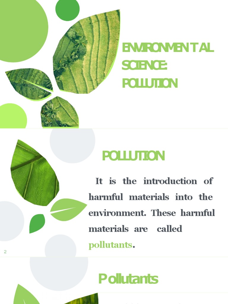 Environmental Science: Pollution | PDF
